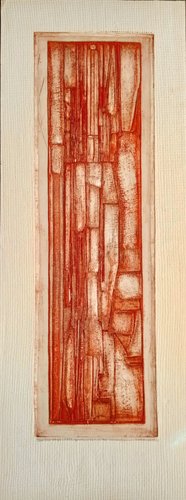 Pierre Courtin, Abstract Composition, 1950s, Relief Etching for sale at ...
