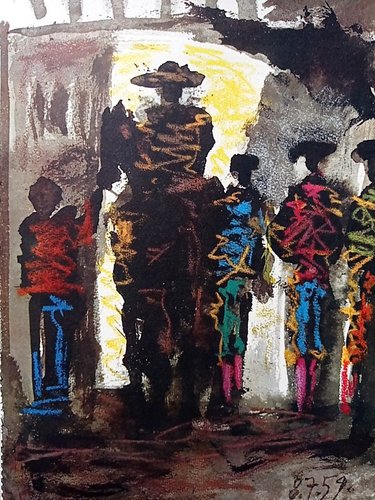 Pablo Picasso, Corrida / Matador on Horse from First Edition of Toros y ...