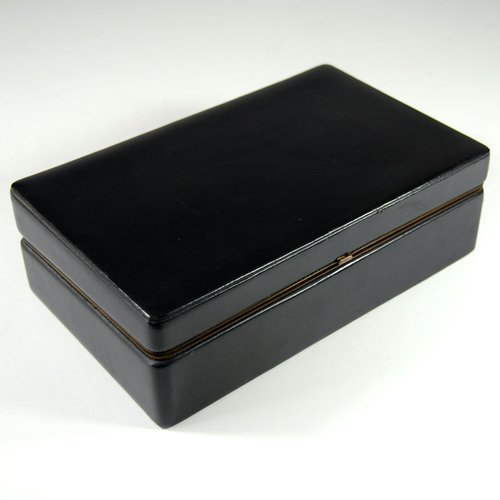 Vintage Leather Box, Belgium, 1950s. for sale at Pamono
