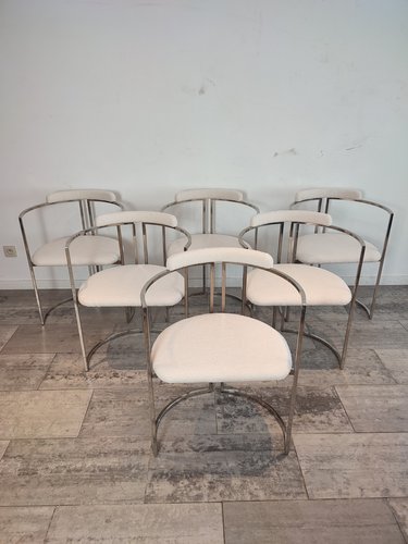 Dining Chairs from Belgo Chrom, 1985, Set of 6 for sale at Pamono