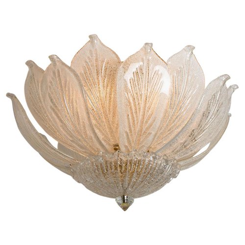 Plafón de cristal de Murano de Barovier & Toso, Italy, años 70 en venta ...