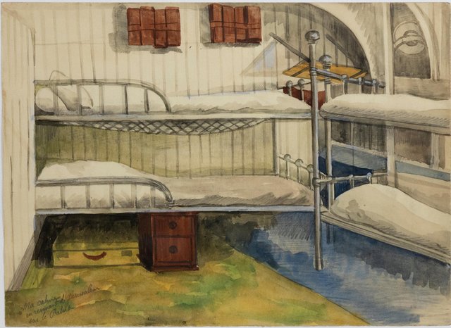 Jane Levy, My Return Cabin from Jerusalem, 20th Century, Original ...