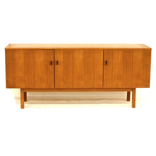 Vintage Teak Sideboard with Doors and Drawer, 1960s for sale at Pamono