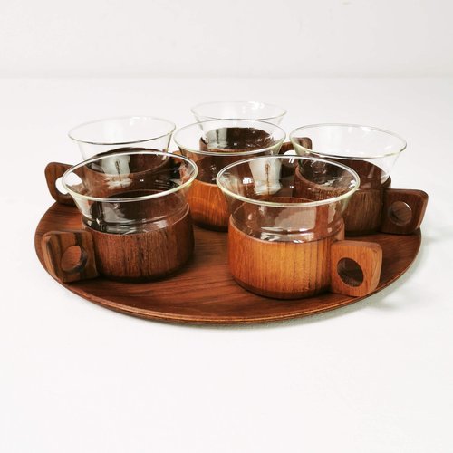 German Tea and Coffee Set by Schott & Gen Mainz Jena Glas, 1970s, Set ...