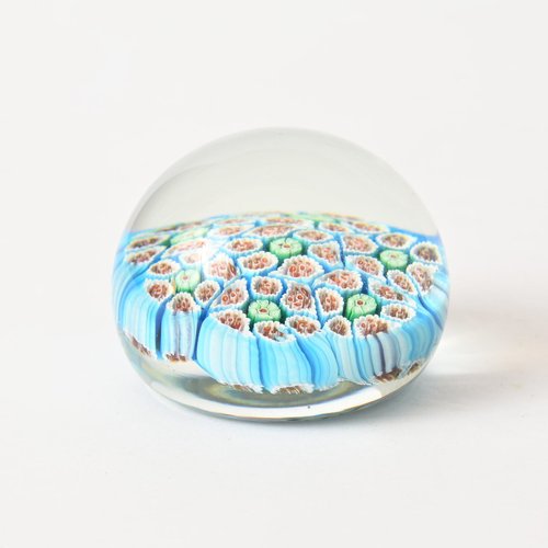 Vintage Millefiori Glass Paperweight from Vetreria 3 Fiori, 1950s for ...