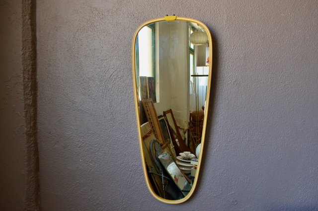 Specchio grande Mid-Century, anni '50 in vendita su Pamono