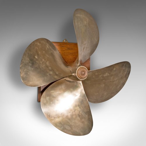 Vintage English Maritime Mounted Ship Propeller in Bronze, 1950s for ...