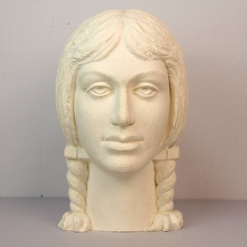Head of Woman in Plaster, 1960s for sale at Pamono