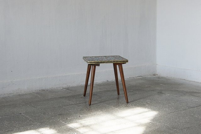 Vintage Blumenständer mit Keramikmosaik, 1950er bei Pamono kaufen
