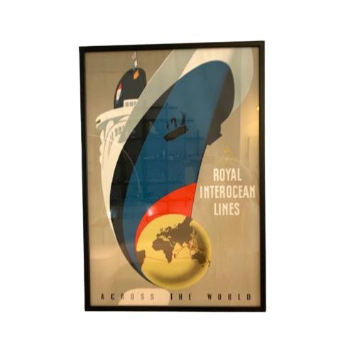 Royal Interocean Lines Poster by Reyn Dirksen, Netherlands, 1955 for ...