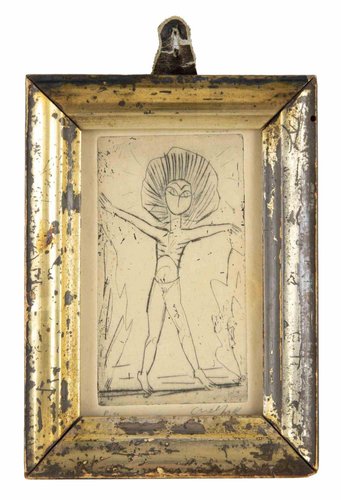 Guelfo Bianchini, The Saint, Original Etching on Paper, 1960s for sale ...