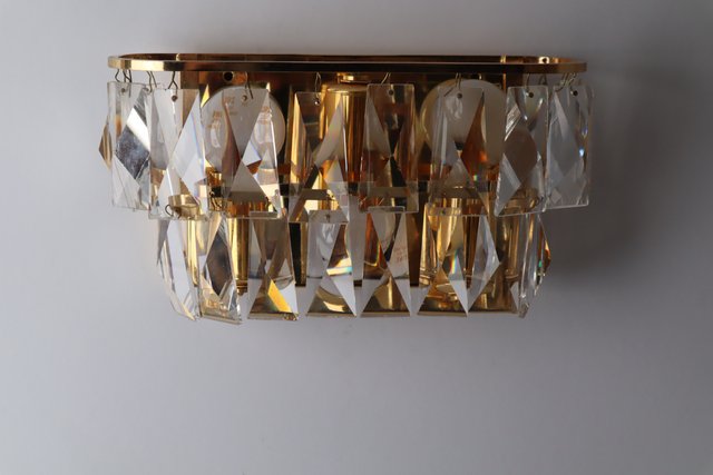 Austrian Lead Crystal Wall Sconce for sale at Pamono