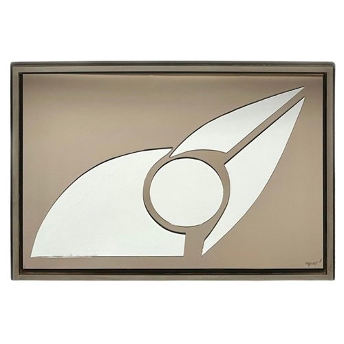 Italian Abstract Wall Mirror By Romeo Rega For Nazaret 1970s For Sale