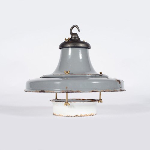 Industrielle zurückgewonnene Bi-Flector Hängelampe von Benjamin ...