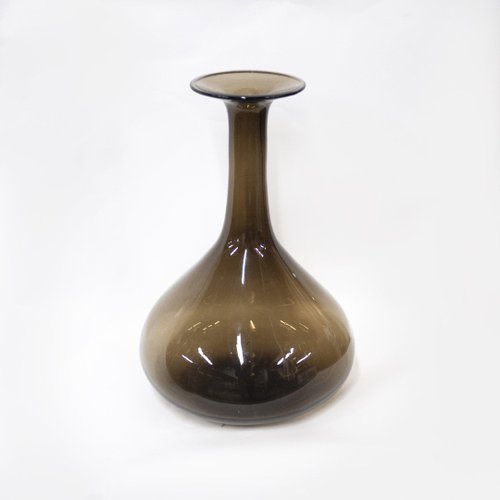 Vintage Brown Glass Vase, 1960s for sale at Pamono