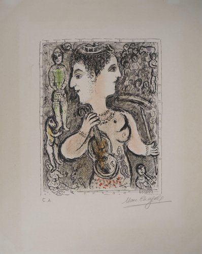 Marc Chagall, The Double Face of the Artist, 1978, Original ...