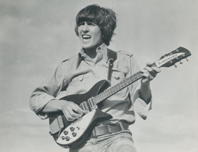 Fotografia in bianco e nero di Henry Grossman, George Harrison, anni ...