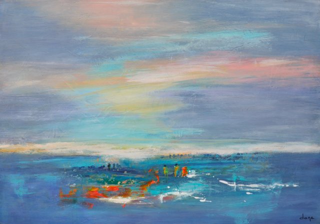 Dany Soyer, Les Couleurs du Ciel, 2022, Acryl auf Leinwand bei Pamono kaufen