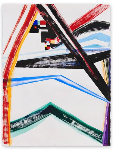 Laura Newman, Jette 2, 2021, Acryl & Tinte auf Papier bei Pamono kaufen