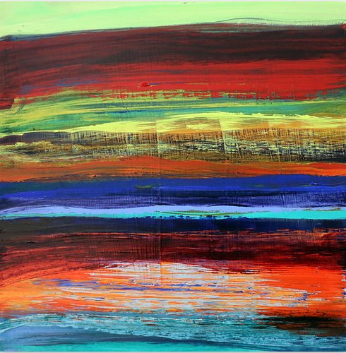 Deanna Sirlin, Reflect, 2020, Acryl auf Holz bei Pamono kaufen