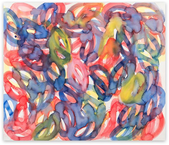 Leon Phillips, Jiggle 2, Watercolor on Paper, 2010s for sale at Pamono