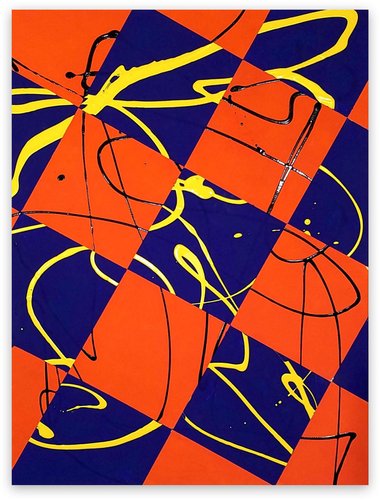 Dana Gordon, On and Off the Grid 5, Acrylic on Wood, 2019 for sale at ...