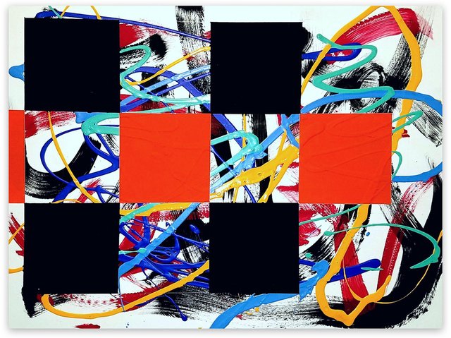 Dana Gordon, On and Off the Grid 3, Acrylic on Wood, 2019 for sale at ...