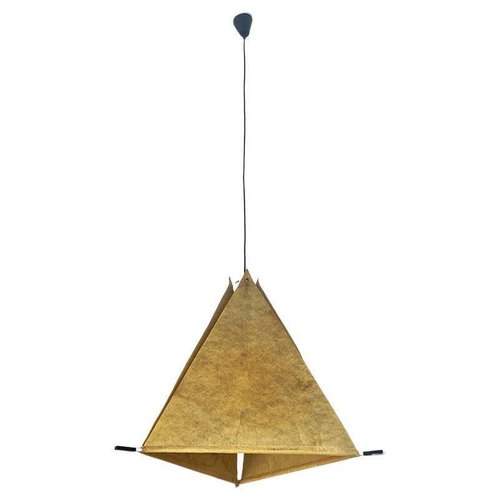 Italienischer Mid-Century Modern Pyramid Metall & Pergament ...