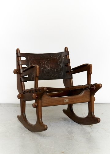 Mecedora de Angel I. Pazmino para Muebles de Estilo, Ecuador, años 70 ...