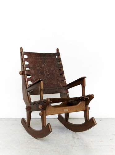 Mecedora de Angel I. Pazmino para Muebles de Estilo, Ecuador, años 70 ...