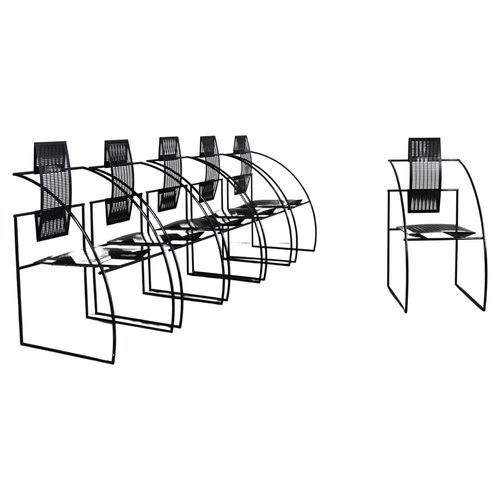 Steel and Metal La Quinta Chairs by Mario Botta attributed to Alias ...
