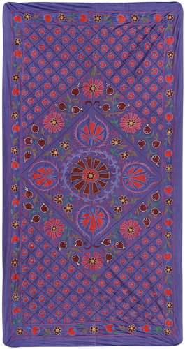 Suzani Embroidered Silk Table Runner for sale at Pamono