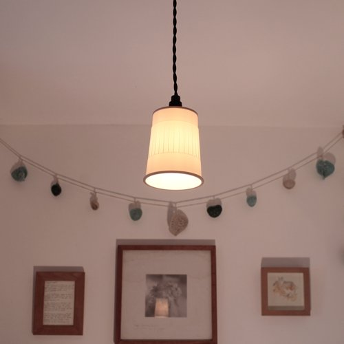 Noodle Calm Suspension Light with Upcycled Plastic Lampshade by One ...