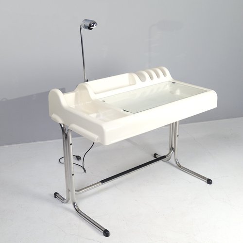 Vintage Space Age Red Orix Desk by Vittorio Parigi & Nani Prina, 1970s ...