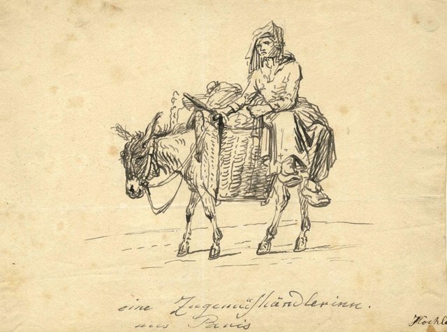 Johann Nepomuk Hoechle, Travelling Trader from Paris, Early 19th ...