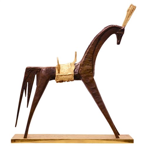 Ispahan Bronze Horse Sculpture by Felix Agostini for sale at Pamono
