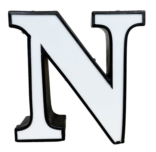 Vintage Illuminated Letter N, 1970s for sale at Pamono