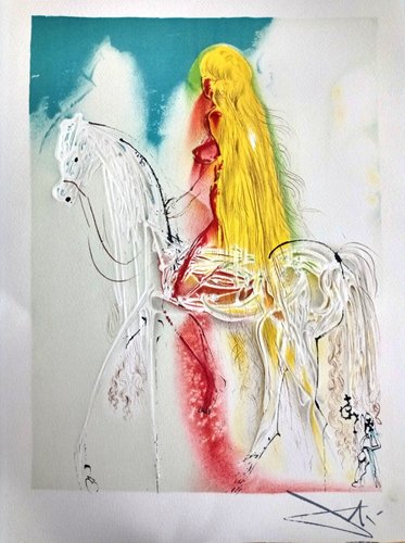 Salvador Dali, Lady Godiva, 1983, doppelseitiges Relief mit ...