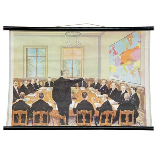 Vintage Mural Wall Chart, 1970 for sale at Pamono