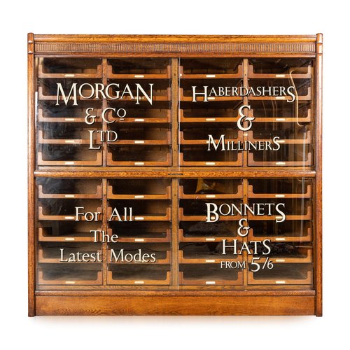 Mueble de mercería inglés vintage de caoba con 40 cajones, 1920 en ...