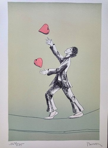 Jacques Bosser, The Heart Dancer 2 (Funambule), Original Lithograph ...