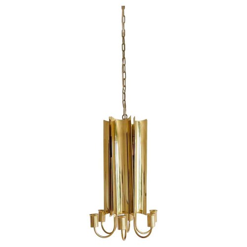 Reflex Ceiling Light in Brass attributed to Pierre Forssell for ...