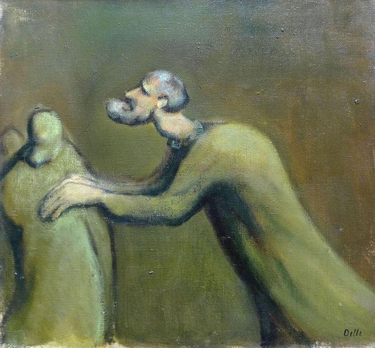 Biruta Delle, Blind, 1989, Oil on Canvas for sale at Pamono