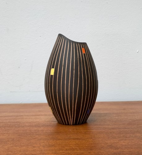 Mid-Century West German Pottery WGP Fischmaul Vase from Steuler, 1960s ...