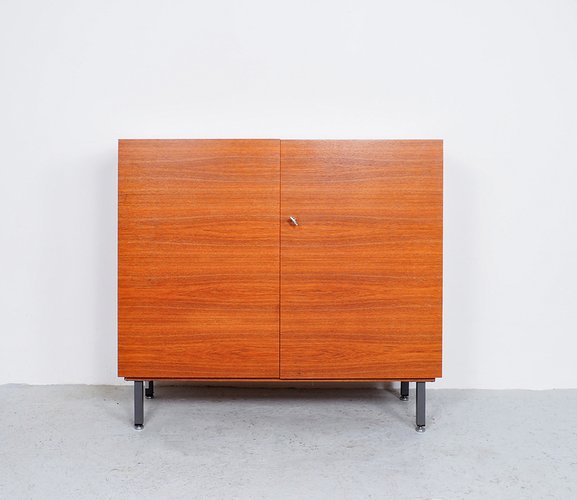 Vintage Desk Cabinet in Teak, 1960s for sale at Pamono