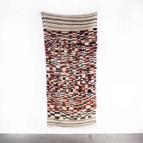 Vintage Berber Azilal Muster Teppich mit quadratischem Muster bei ...