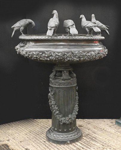 Large Classical Italian Bronze Bird Fountain Statue for sale at Pamono