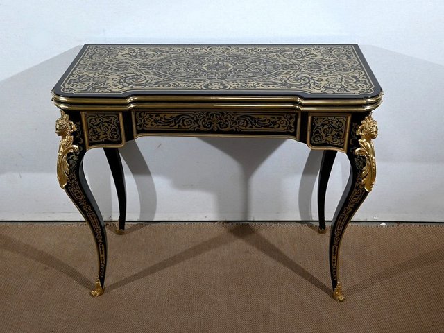 Napoleon III Console Table in Blackened Pear Tree, Mid-19th Century for ...