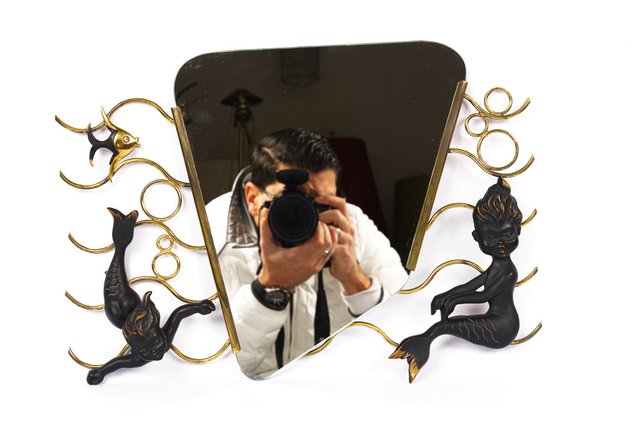 Wall Mirror by Walter Bosse for Herta Baller, 1950s for sale at Pamono