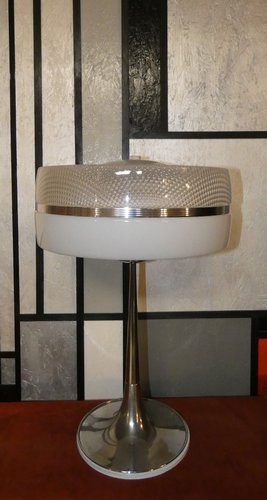 Futurist Space Needle Table Lamp in Acrylic Glass and Steel, Italy ...